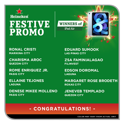 7-Eleven | Heineken Festive Promo Winners