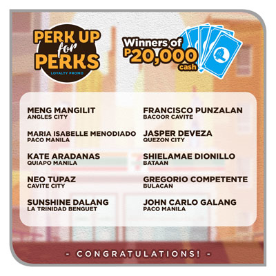 7-Eleven | Perk Up for Perks Promo Winners
