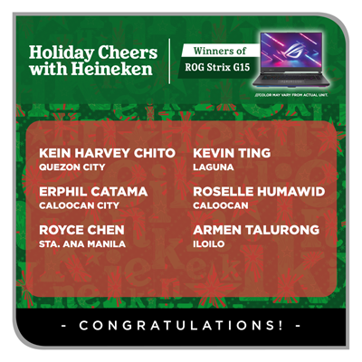 7-Eleven | Holiday Cheers with Heineken Promo Winners