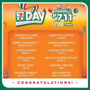 7-Eleven | 7-Eleven Day 2023 Promo Winners