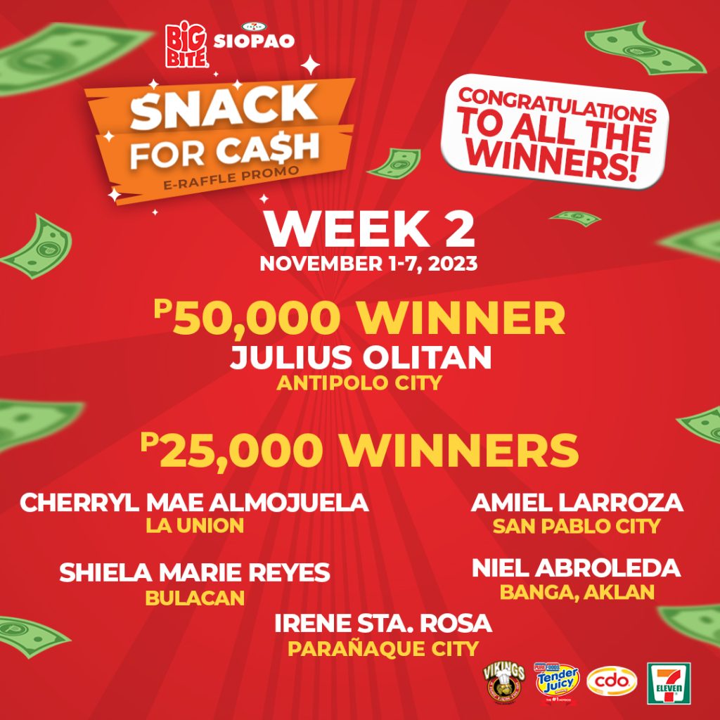 7-Eleven | Snack For Cash Promo Winners