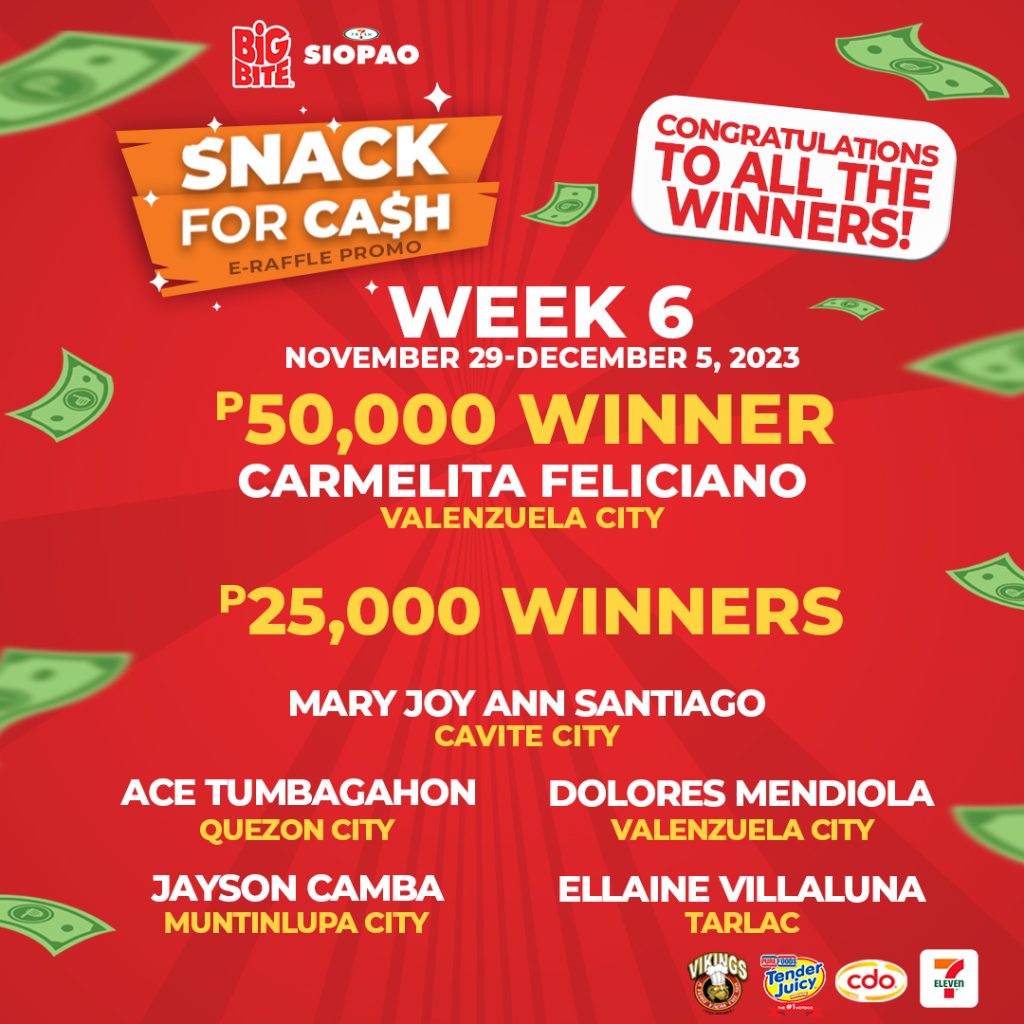 7-Eleven | Snack For Cash Promo Winners