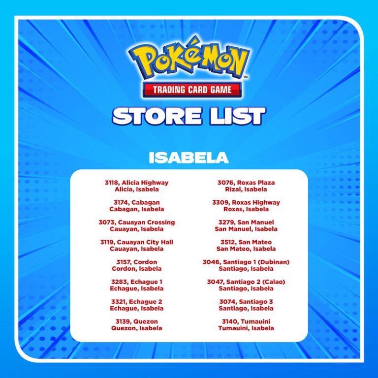 7-Eleven | List of Stores with Pokémon Trading Card Game Booster Packs